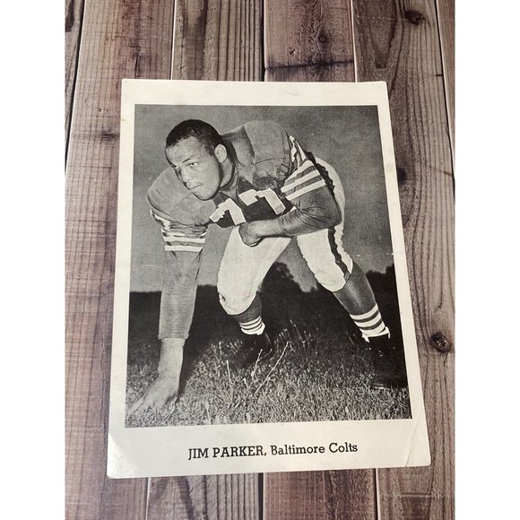 NFL | Accents | Vintage Baltimore Colts Jim Parker Football Photo 5x7 ...